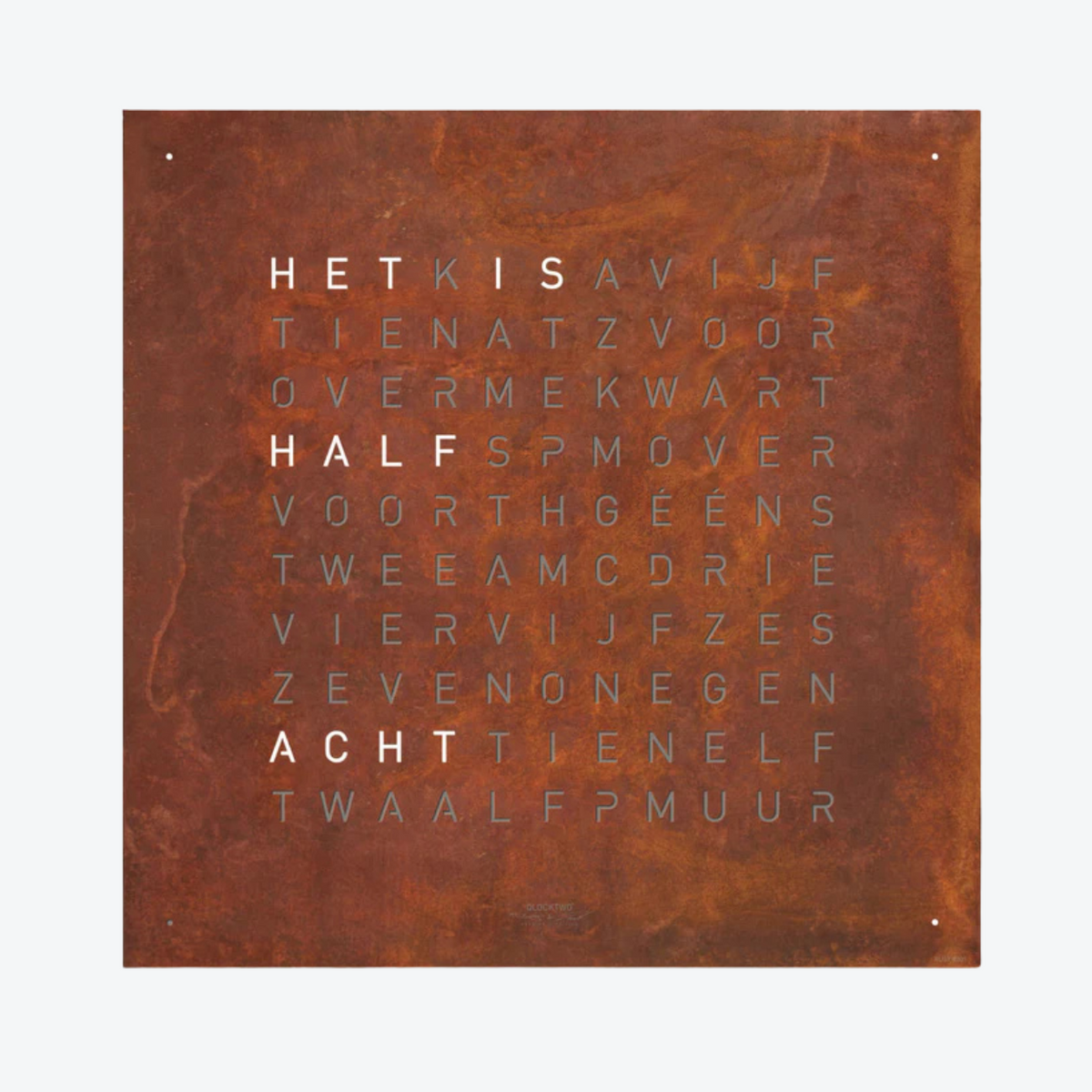 Qlocktwo - Rust – House of Pertijs