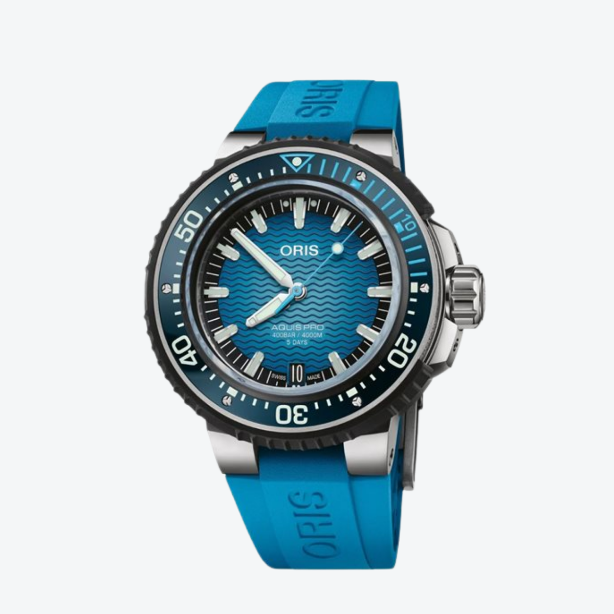 Oris Aquis Pro 4000M 49.5 mm – Titanium & Blue | House of Pertijs