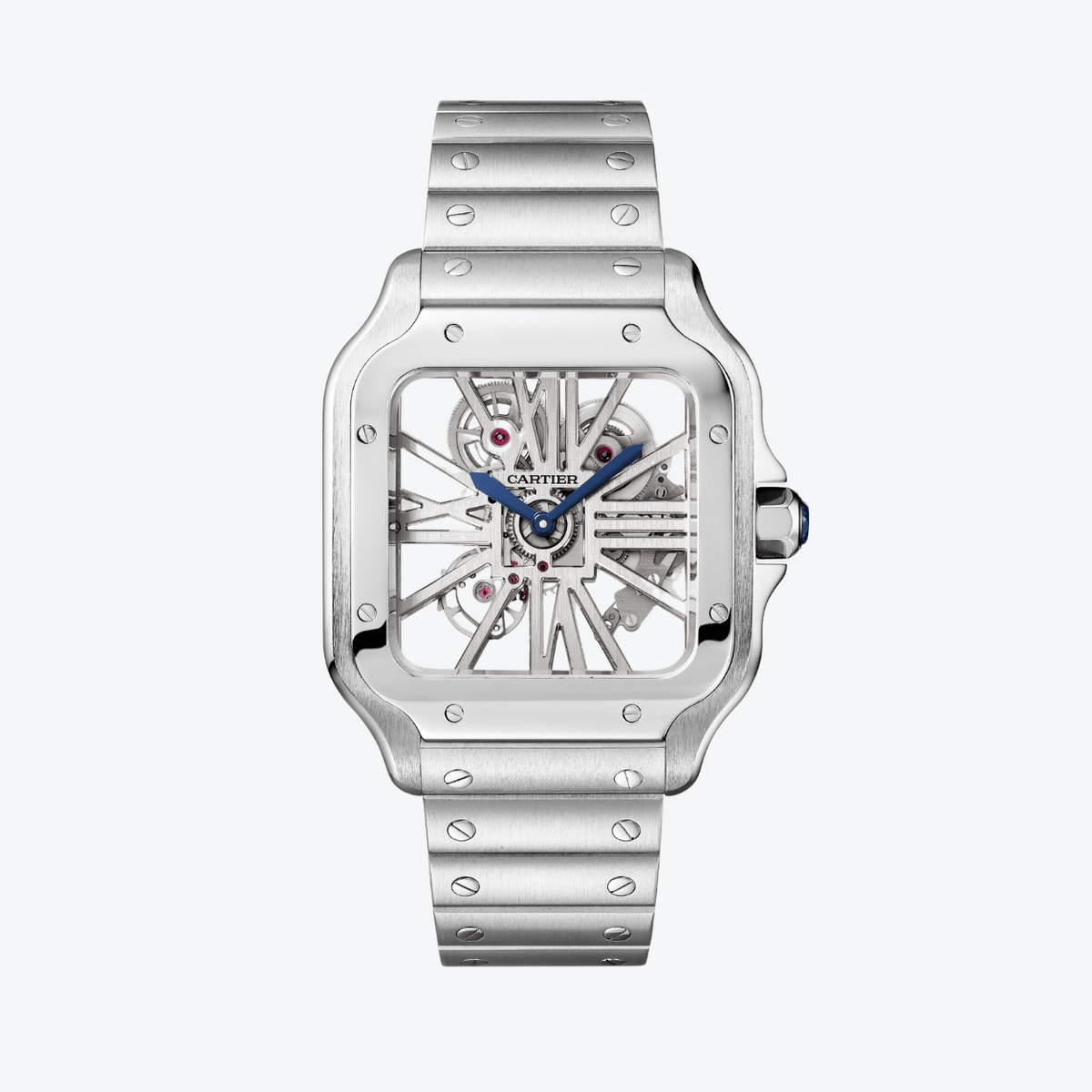 Cartier Santos de Cartier Skeleton Large Model WHSA0015 | House of Pertijs